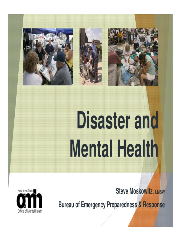 Lesson-1 Disaster and Mental Health | PDF | Mental Disorder | Grief