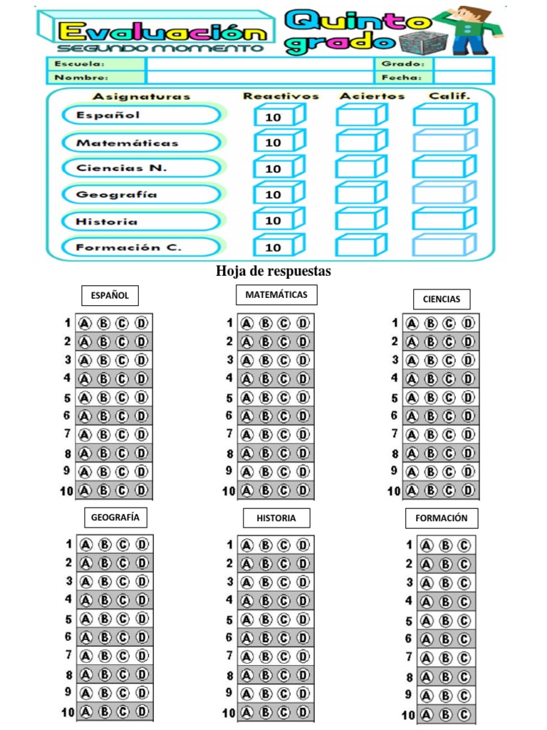 Hojas De Respuestas De 200 Preguntas Para Imprimir RECOMENDACIONES DE
