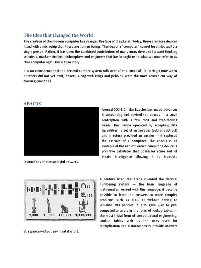 01 History of Computer | PDF | Intel | Internet