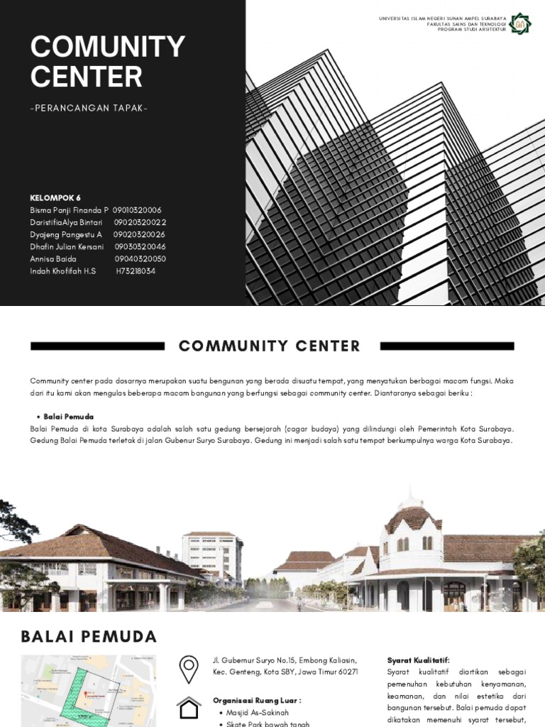 Desain Community Center di Surabaya | PDF