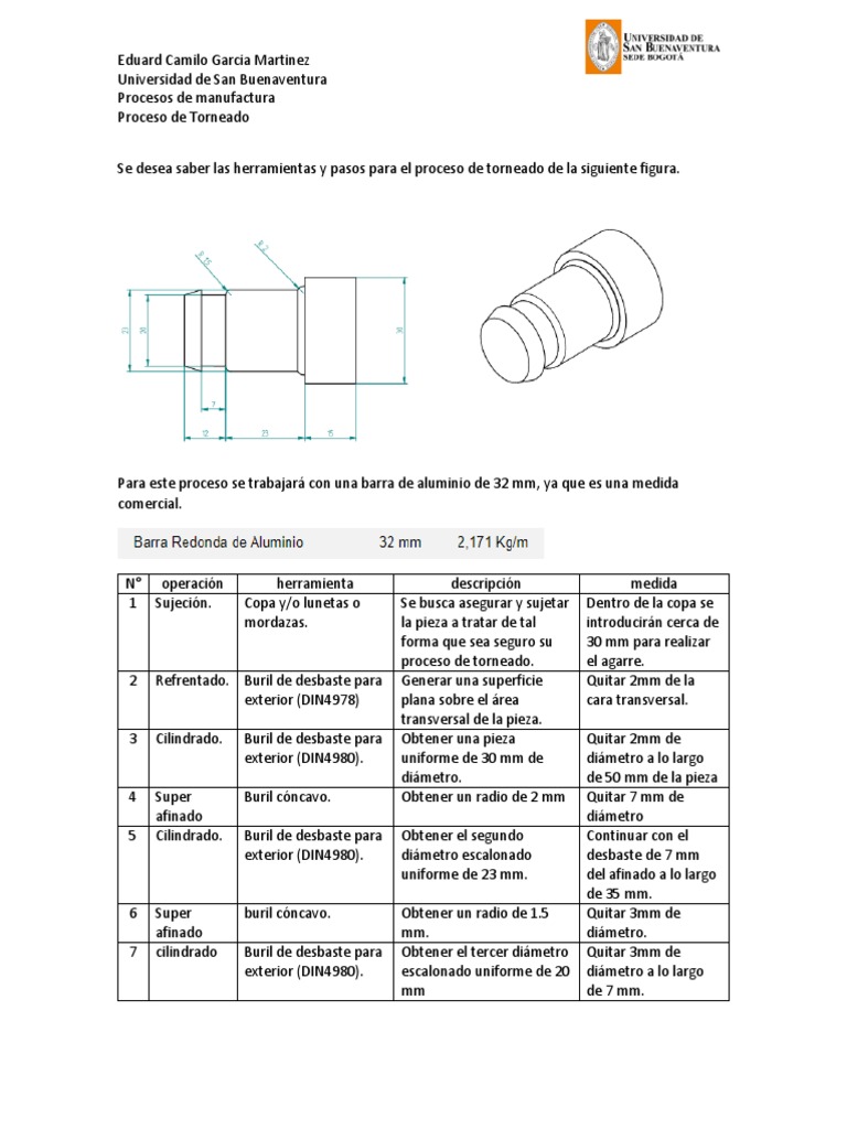 Proceso de Torneado | PDF | Procesos industriales | Herramientas