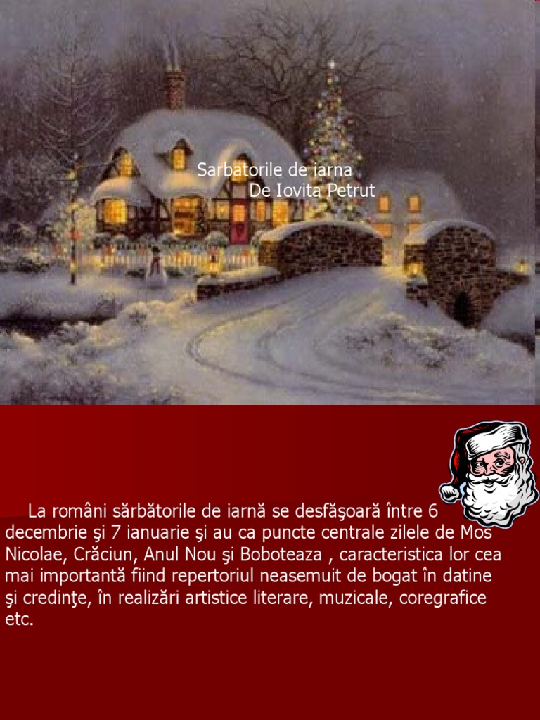 Proiect Sarbatorile de Iarna | PDF