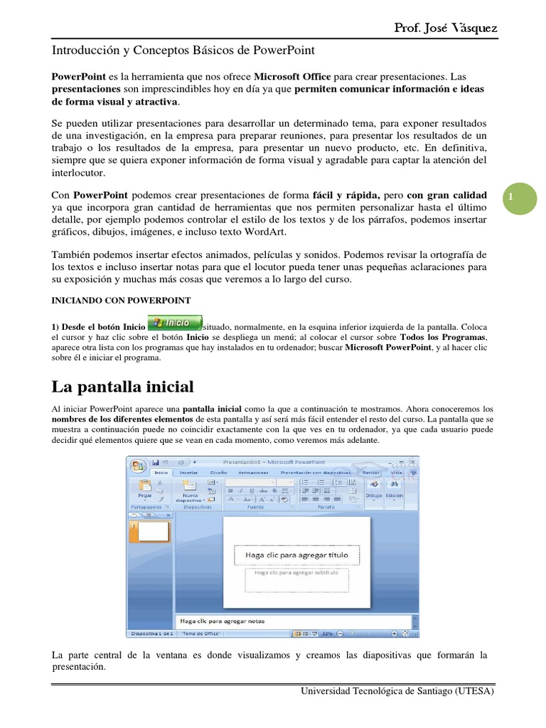 Manual de Power Point | PDF | Microsoft PowerPoint | Ventana (informática)
