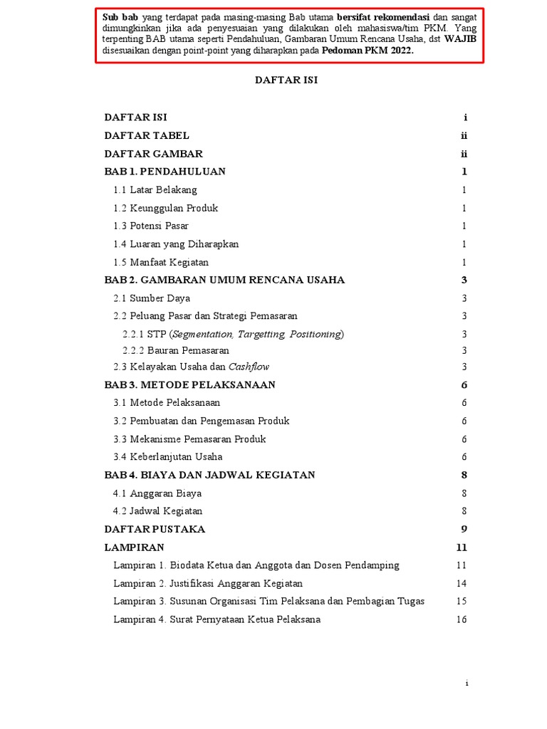 Template PKM K | PDF