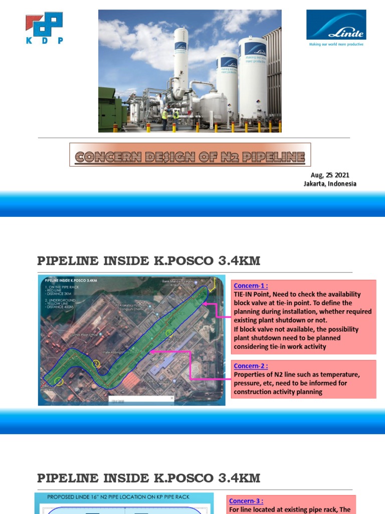 N2 Pipeline LINDE | PDF | Pipeline Transport | Valve