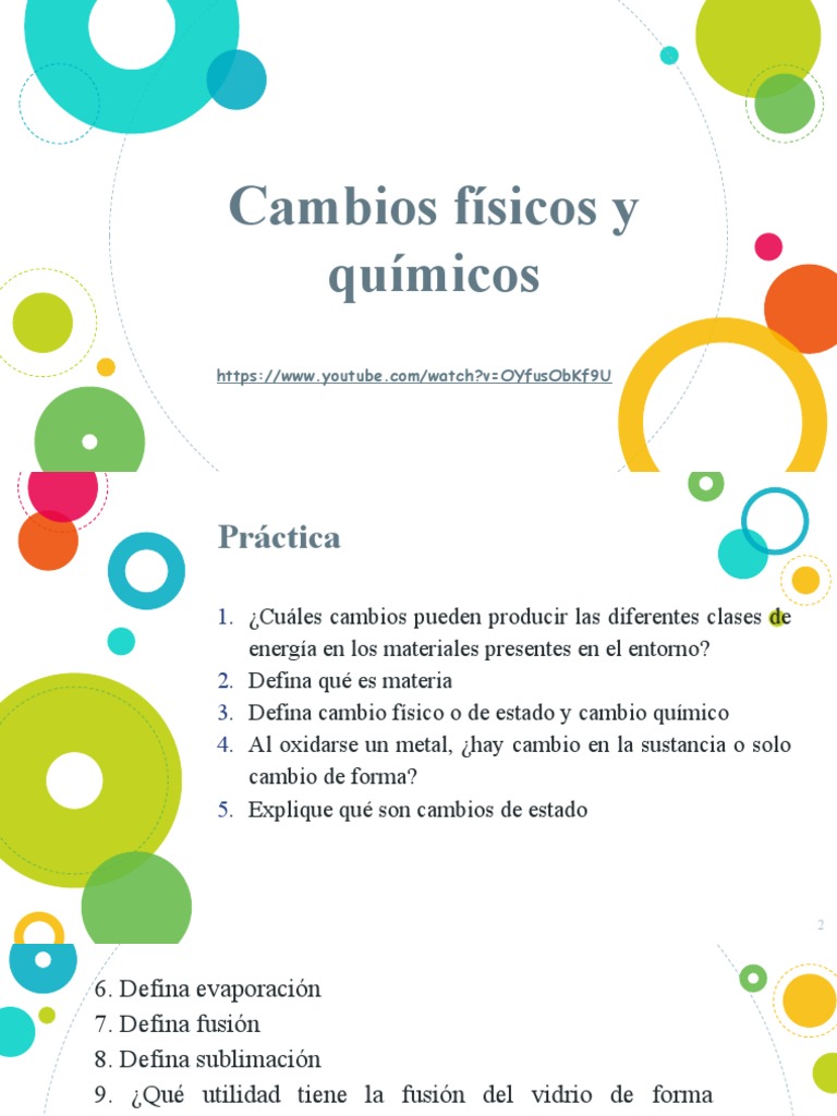 Cambios Físicos y Químicos | PDF | Expansión térmica | Calor