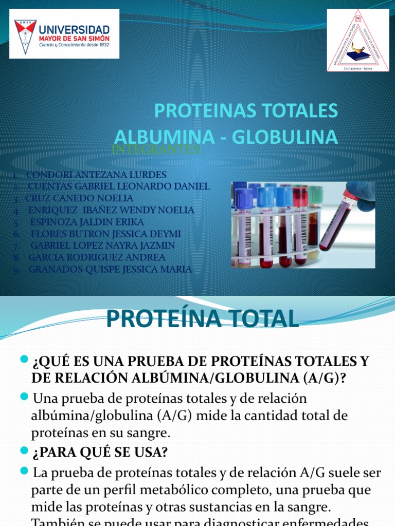 Proteinas Totales | PDF | Sangre | Cáncer
