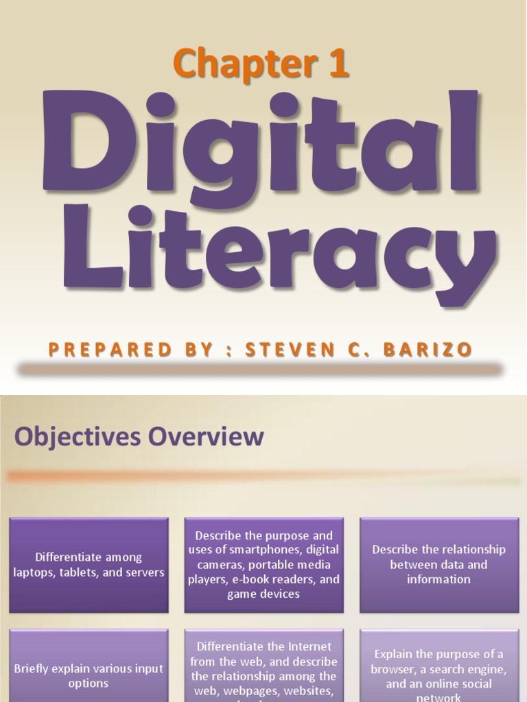 CHAPTER 1 - Digital Literacy | PDF | Internet | World Wide Web