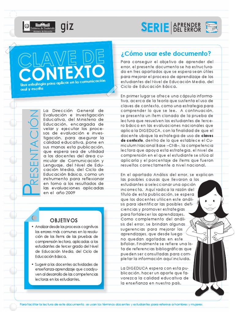 Claves de Contexto | Descargar gratis PDF | Comprensión lectora ...