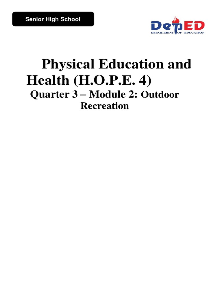 Q3 Module 2 PE12 | PDF | Outdoor Recreation | Recreation
