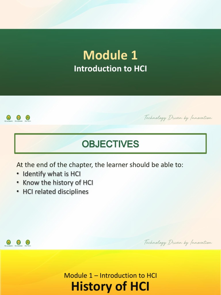 M1 - Introduction To HCI | PDF | Human–Computer Interaction | Usability