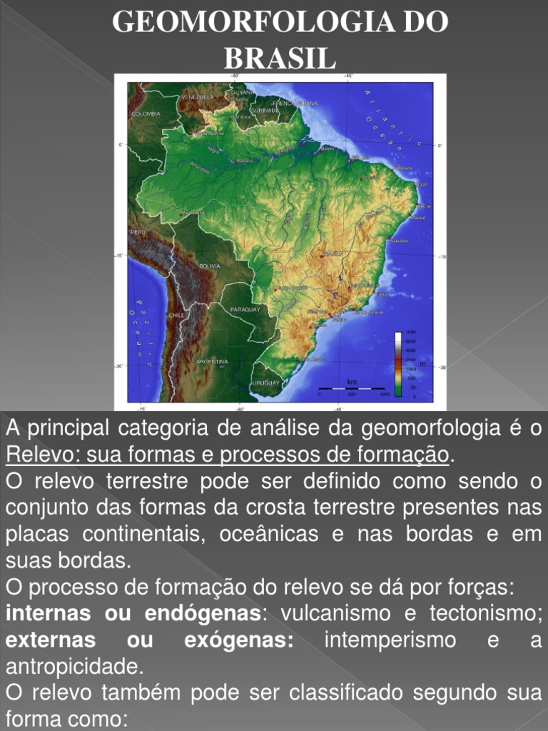 Relevo Brasileiro | PDF | Montanhas | Terreno