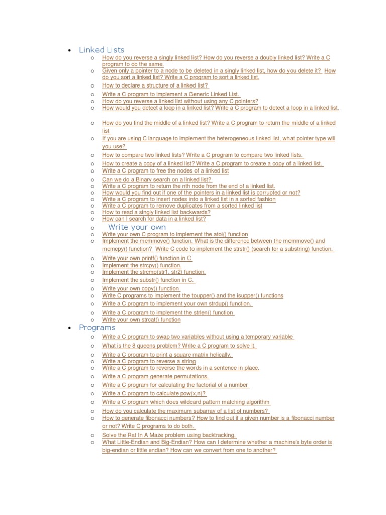 Crack The Interview | PDF | Pointer (Computer Programming) | C (Programming Language)