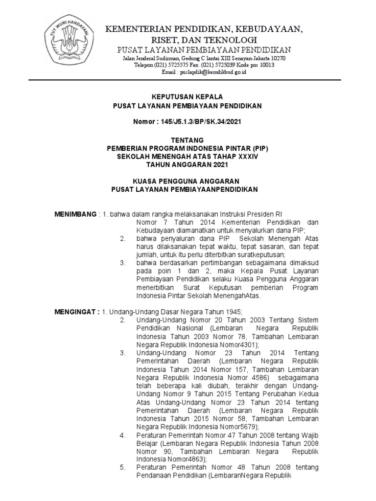 SK PIP SMA 2021 TAHAP 25-Dikonversi | PDF