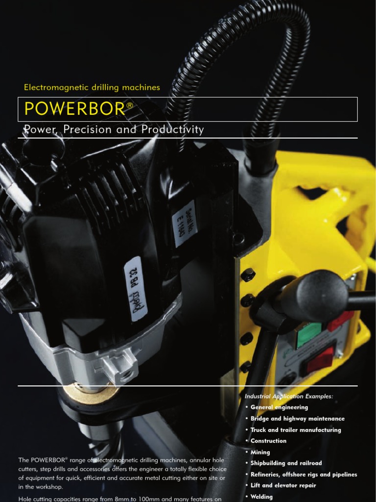 Powerbor Drills | PDF | Electric Motor | Drill