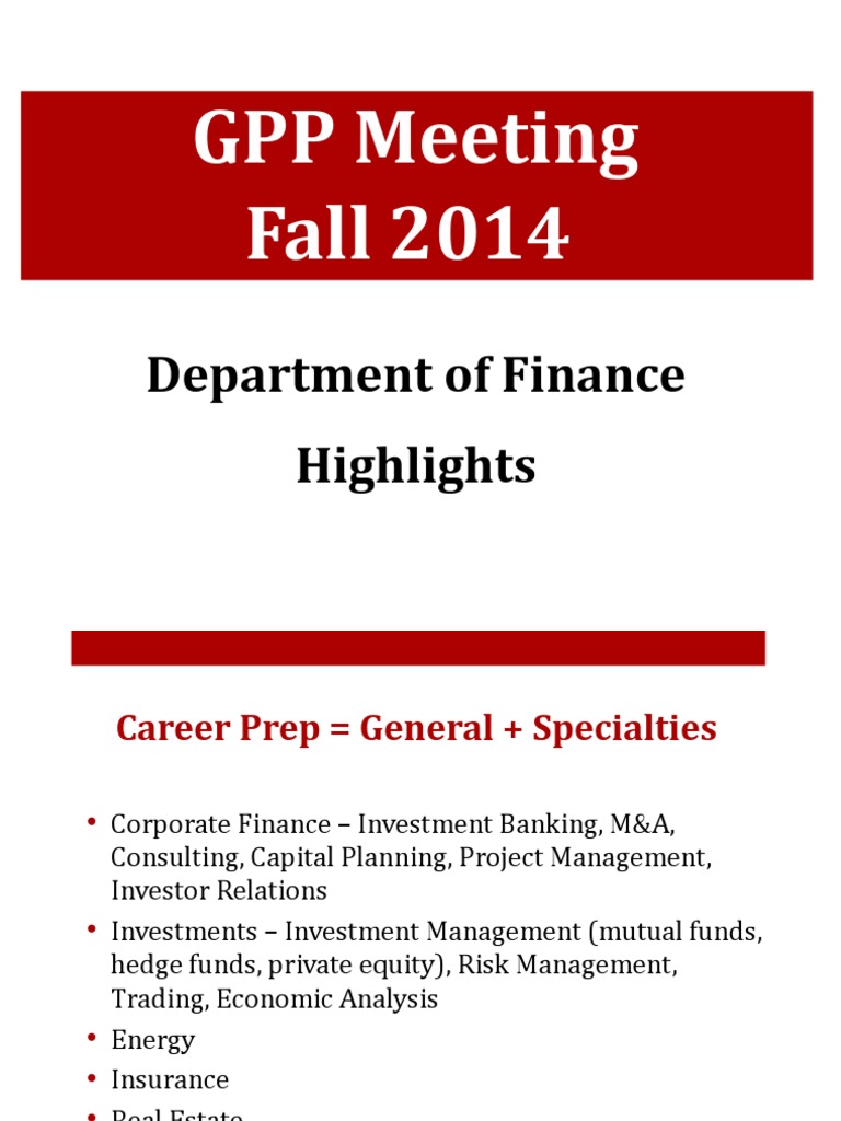 Finance Program | PDF | Valuation (Finance) | Investing