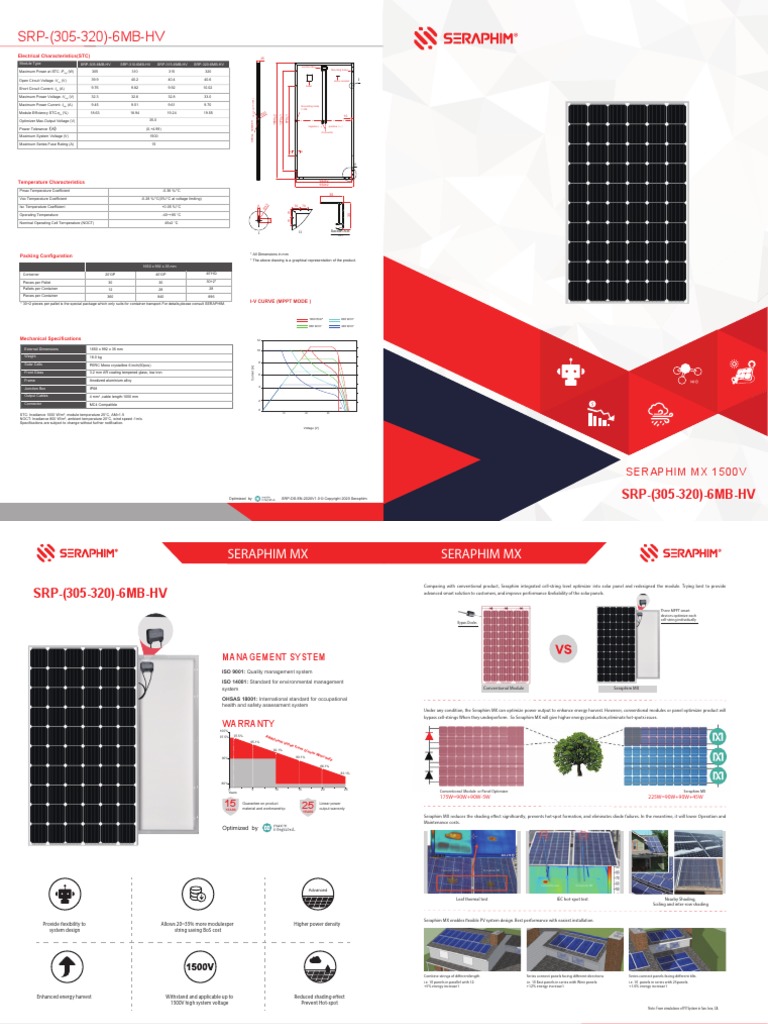 SRP (305 320) 6MB - MX - en | PDF | Solar Panel | Photovoltaic System
