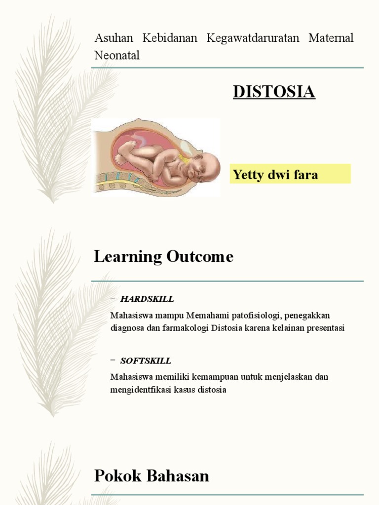 Distosia | PDF