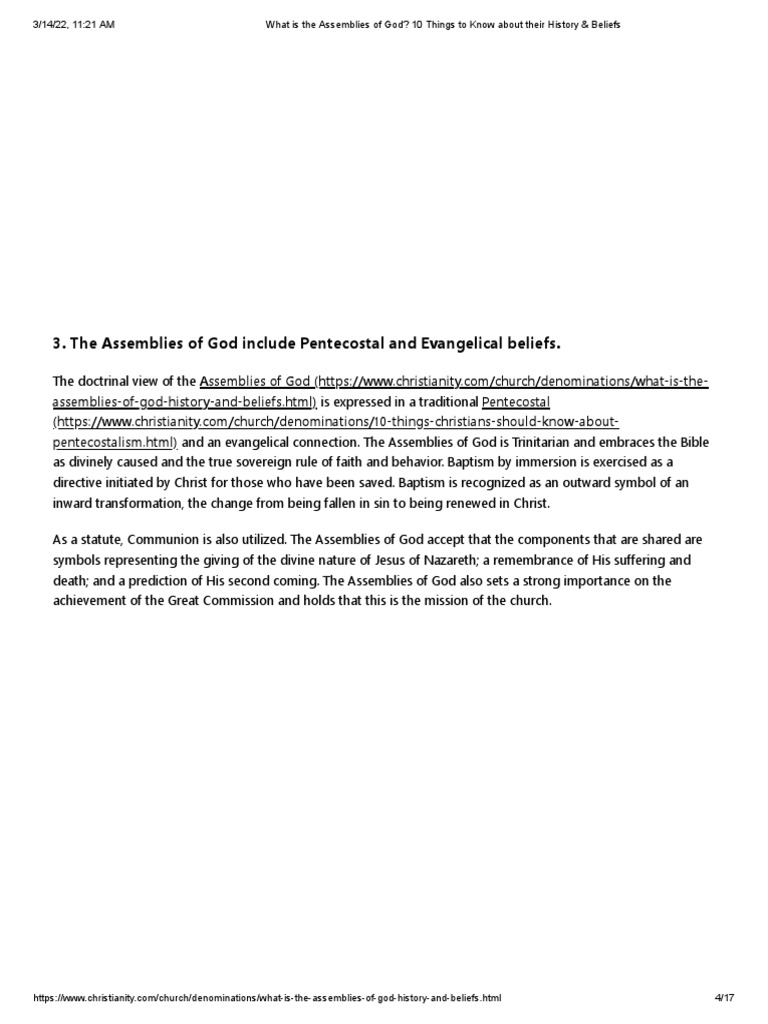 What Is The Assemblies of God - 10 Things To Know About Their History ...
