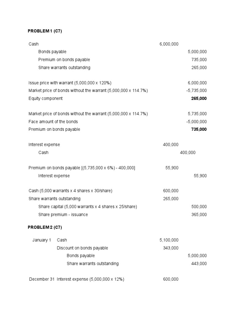 Chapter 7 - Compound Financial Instrument (FAR6) | PDF | Bonds (Finance ...