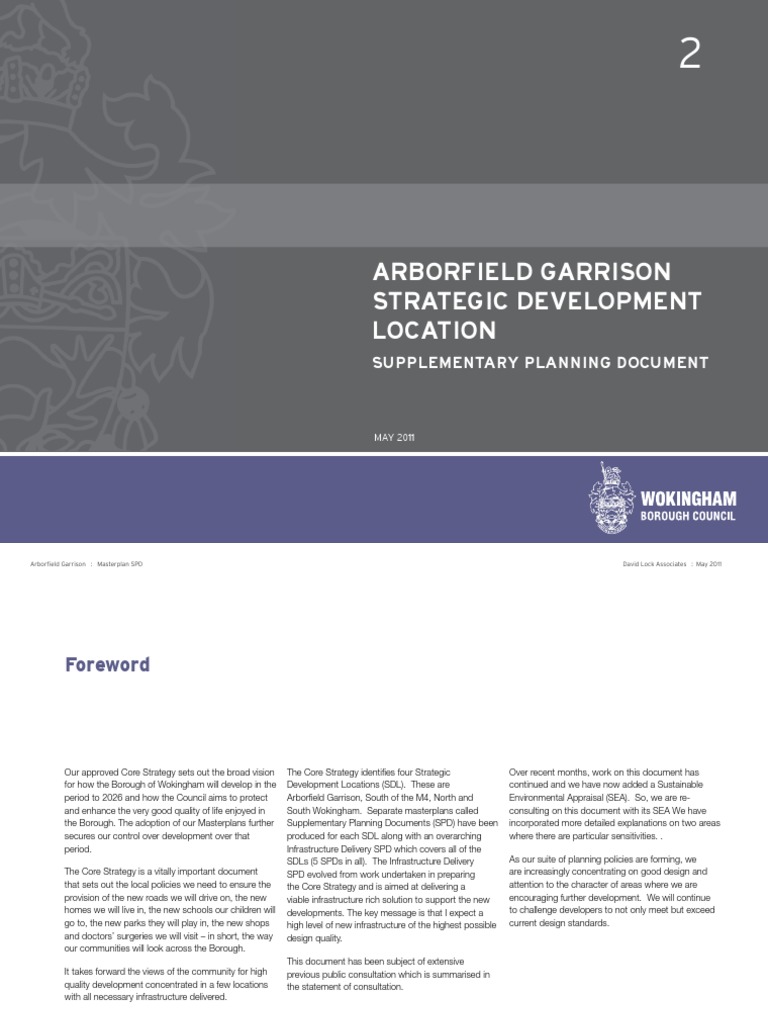 Arborfield Master Plan 24 May 2011 | PDF | Environmental Impact ...