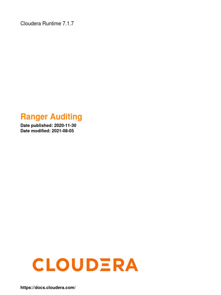 Apache Ranger Auditing | PDF | Apache Hadoop | License