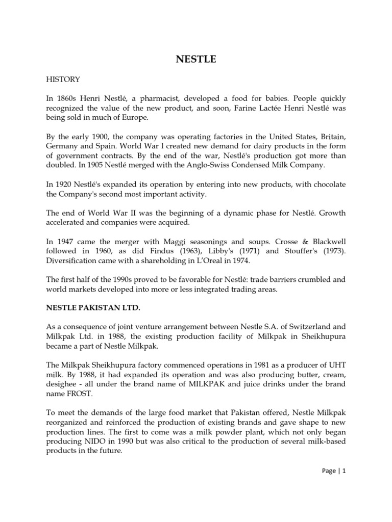 Nestle | PDF | Nestlé | Employment