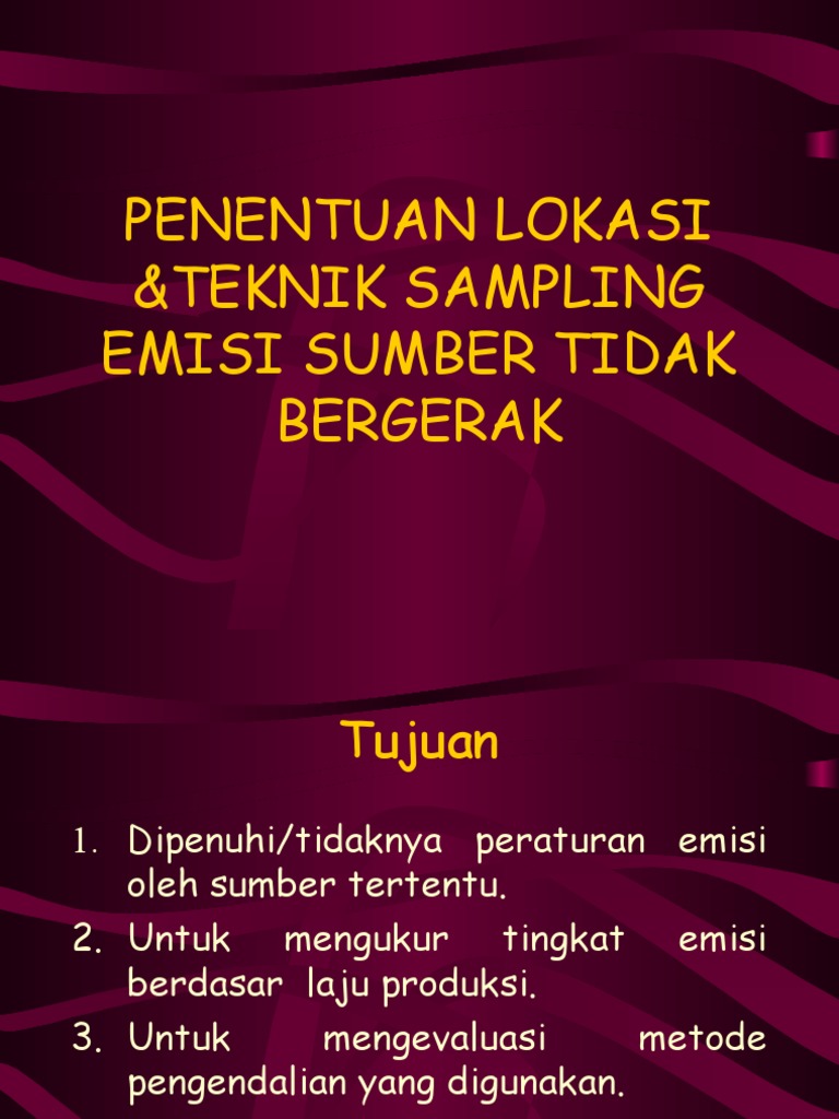 Lokasi N Teknik Sampling Emisi | PDF | Griya & Taman | Komputer