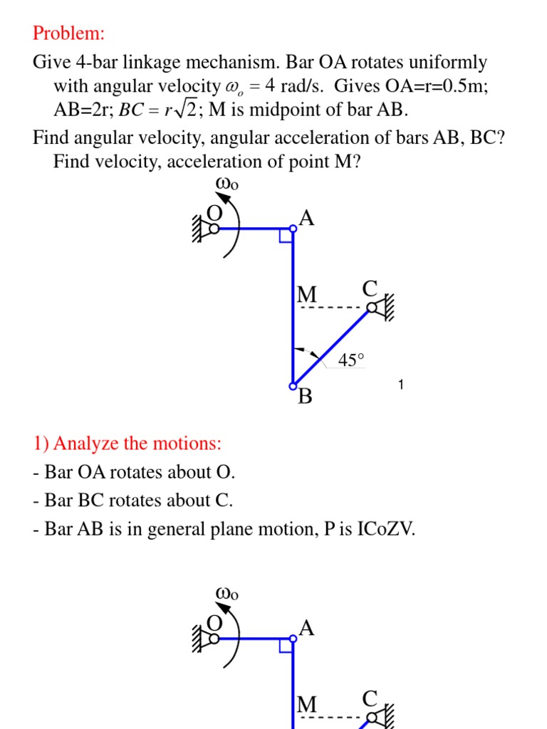 Co Ly Thuyet - Bai Tap Kinematics 2-1 - C4 | PDF | Rotation Around A Fixed Axis | Velocity
