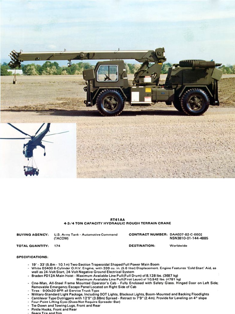 Grove RT41AA Spec | PDF