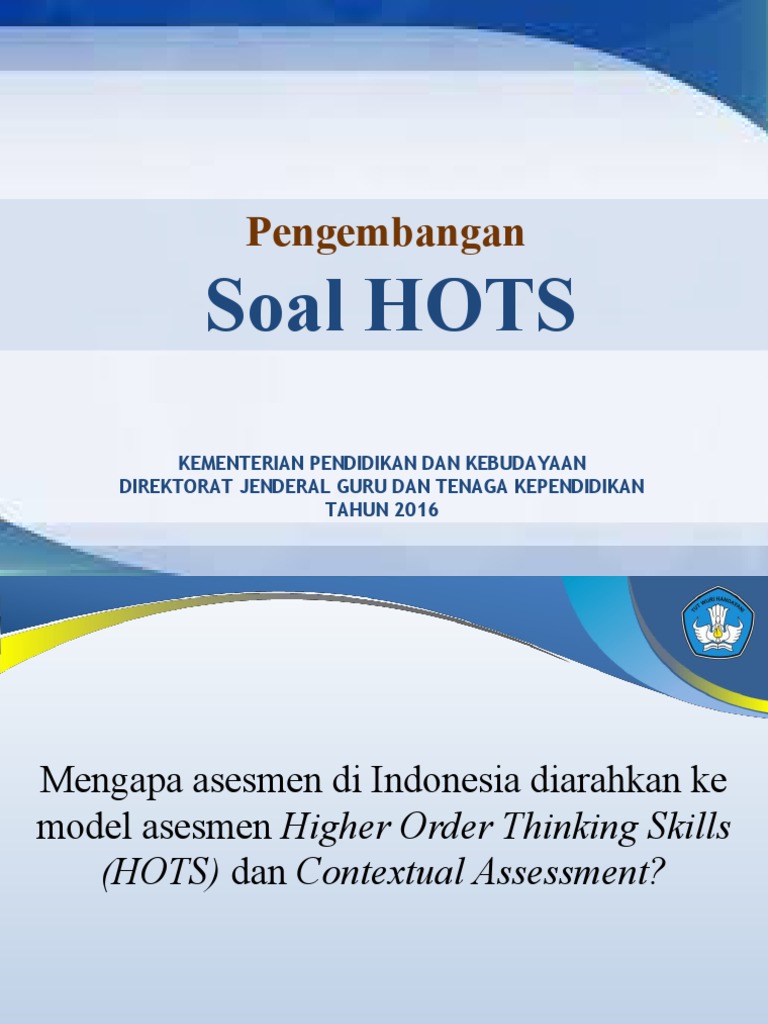Panduan Soal HOTS untuk Pendidikan | PDF | Karier & Perkembangan ...