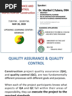 Construction Project Quality Plan (PQP) | PDF | Quality Assurance ...