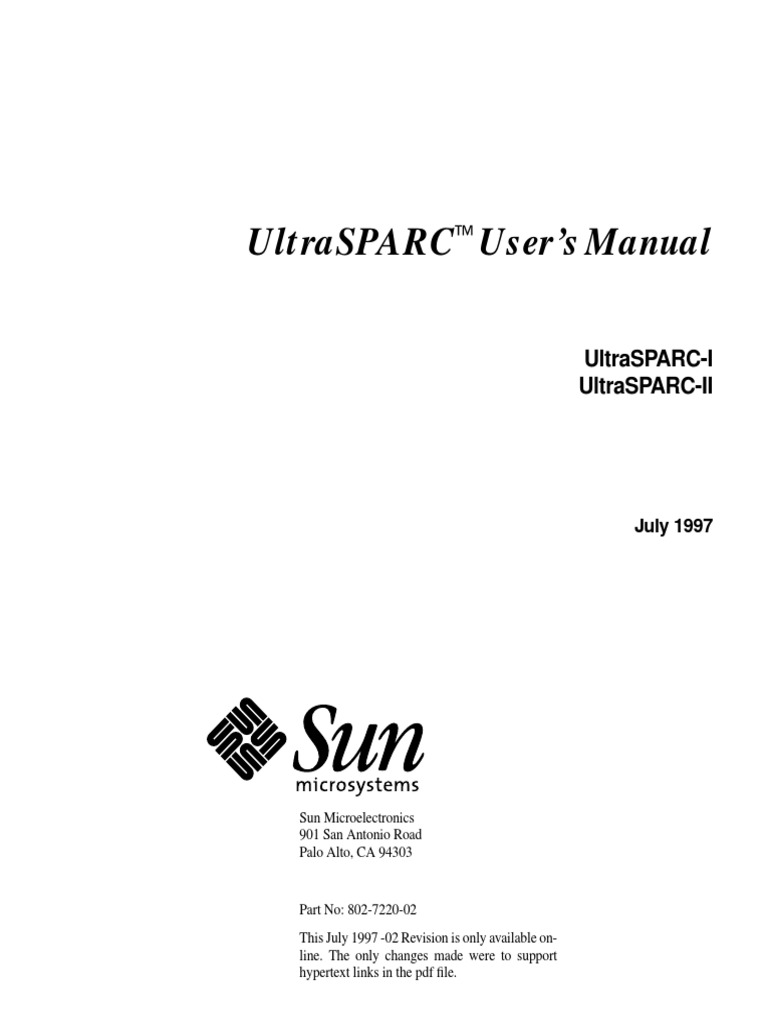 Sparc Usersmanual 2516676 | PDF | Cpu Cache | Cache (Computing)