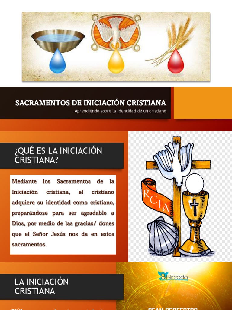 Sacramentos de Iniciación Cristiana | PDF | eucaristía | Sacramentos