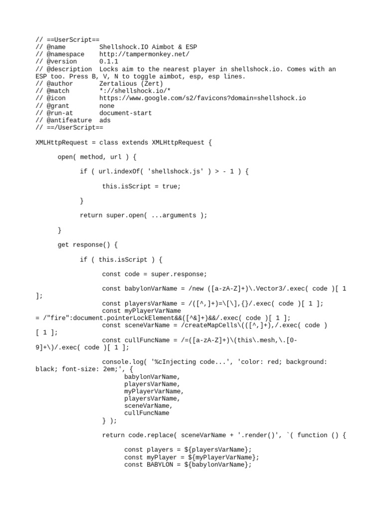 Shellshock Aimbot | PDF | Computing | Software