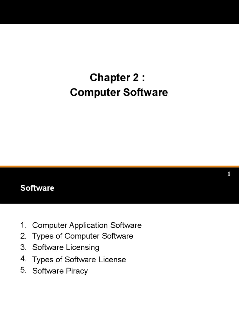 Chapter 2 - Computer and Other Softwares | PDF | Operating System | Linux