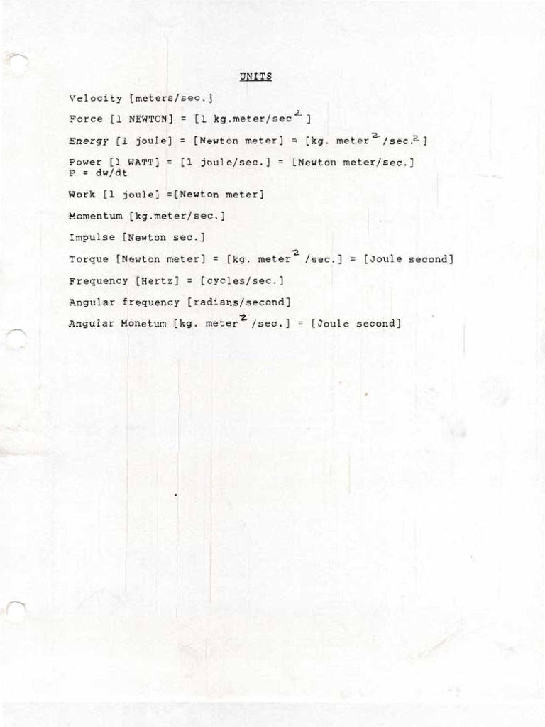 Mechanics Formula Sheet | PDF | Collision | Rotation Around A Fixed Axis