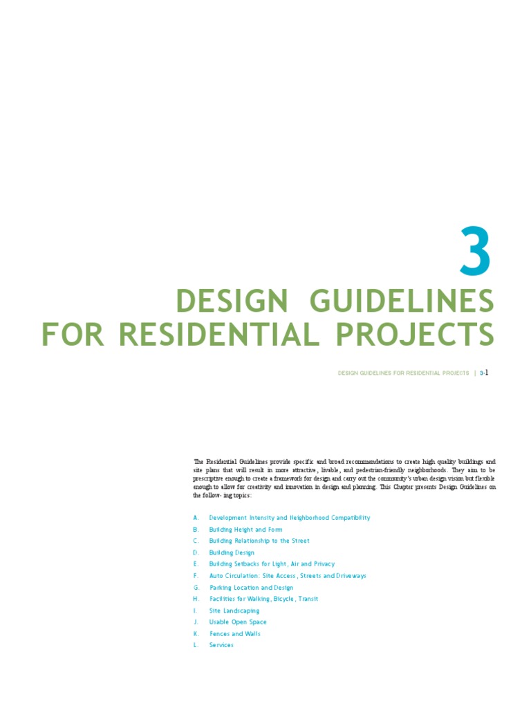 Draft Design Guidelines CH3 | PDF | Street | Roof