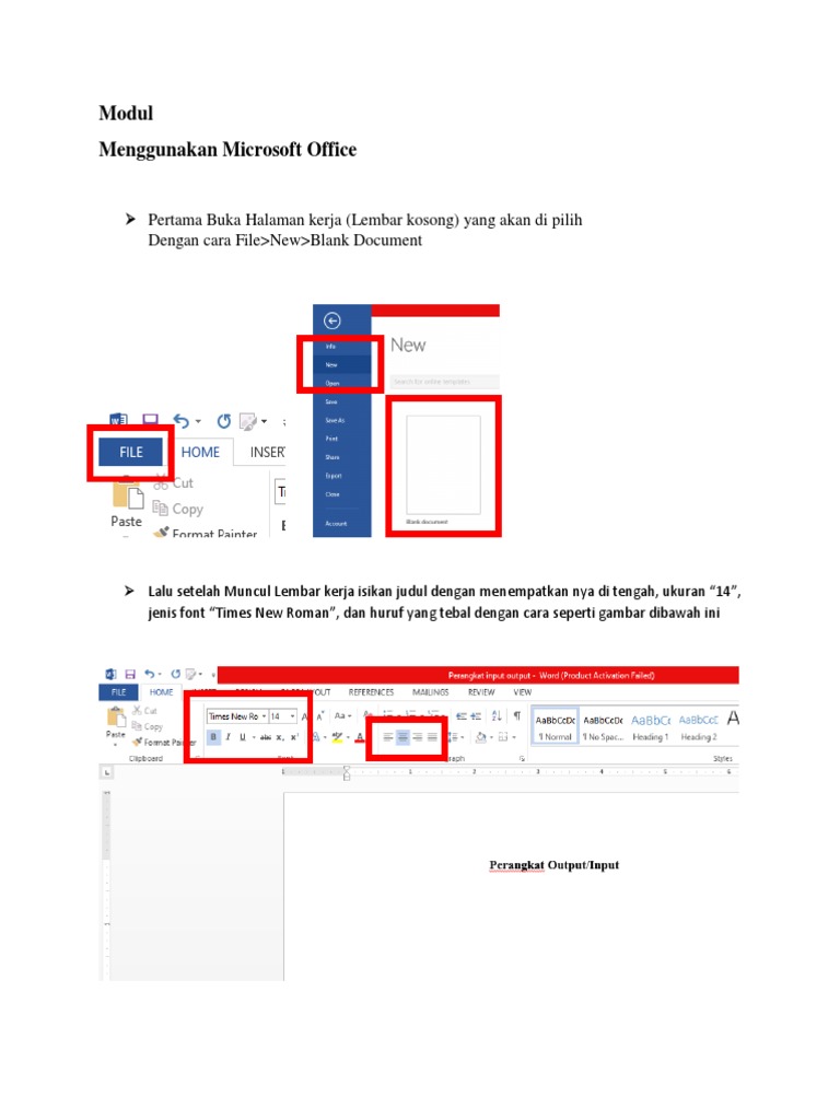 Modul Ms - Word | PDF