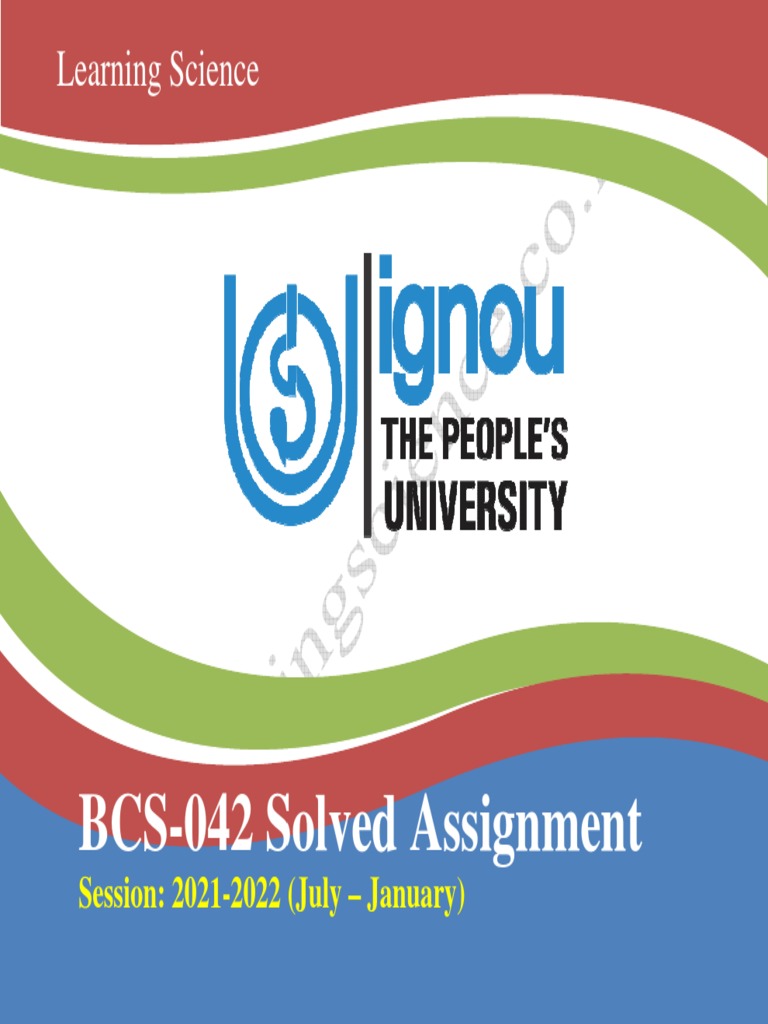 BCS-042 Solved Assignment 042 Solved Assignment 042 Solved Assignment ...