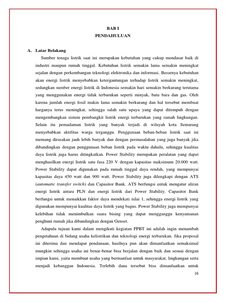 Contoh Proposal Inkubasi Pondok Pesantren | PDF