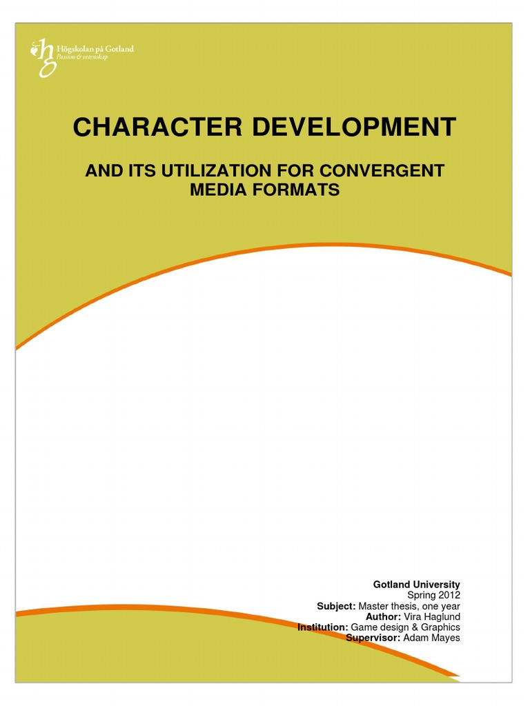 Character Development - DiVA MTC | PDF | Attitude (Psychology) | Design