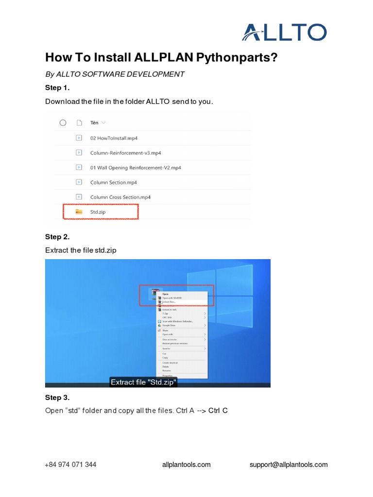 How To Install Allplan Pythonparts | PDF | Computers