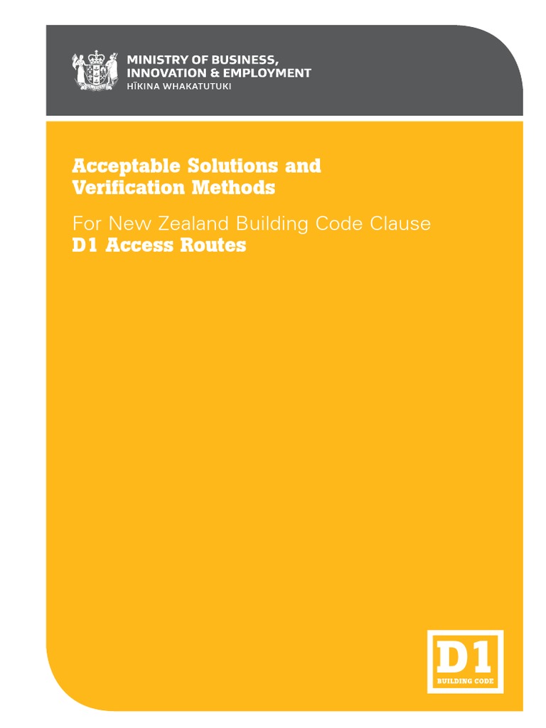 NZBC D1 Access Routes (2ed, A6) | PDF | Stairs | Building Engineering