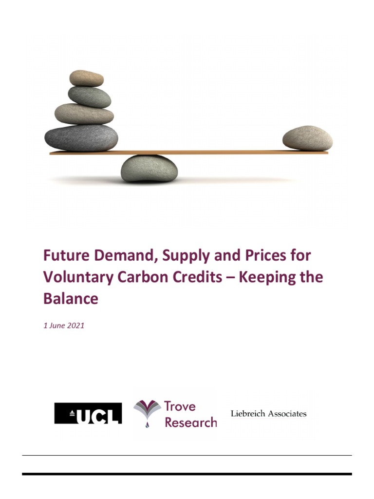 Trove Research Carbon Credit Demand Supply and Prices 1 June 2021 | PDF ...