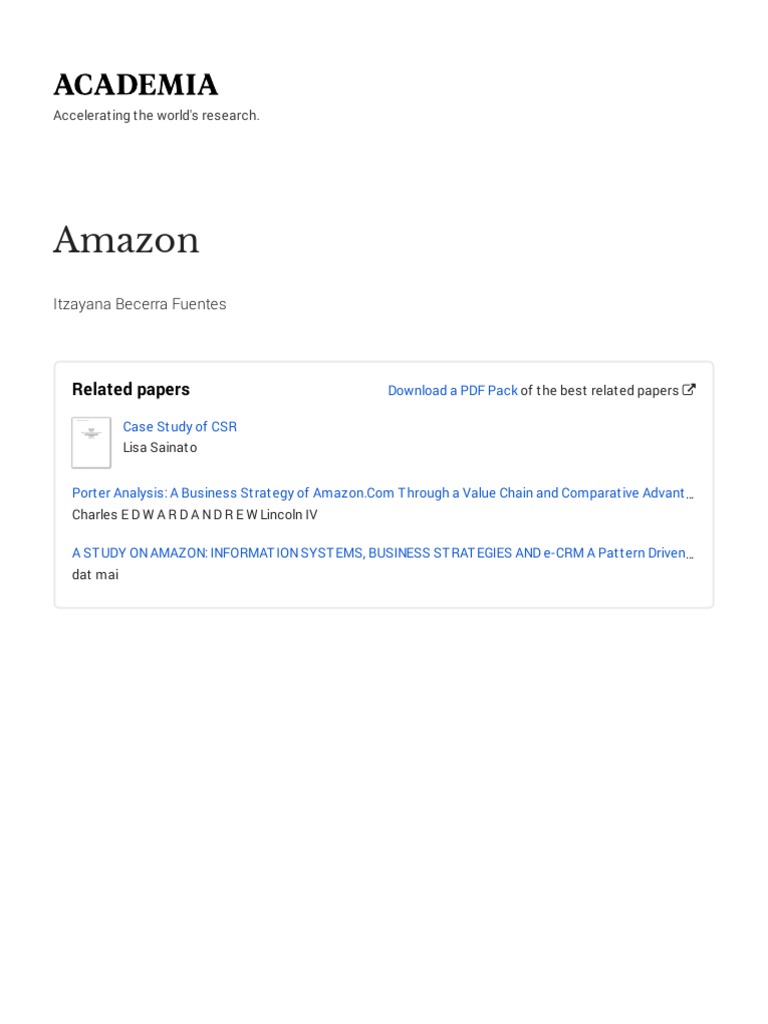 Amazon With Cover Page v2 | PDF
