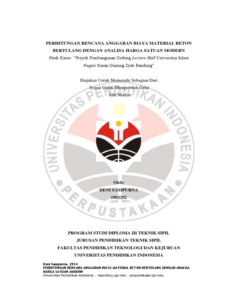 Cara Rab Tie Beam Dan Cap Beam | PDF