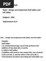 Full Adder With 4to1 MUX | PDF