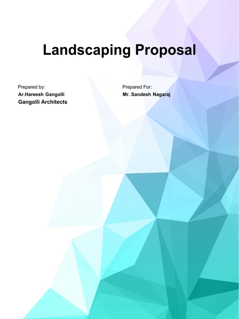 Landscaping Proposal | PDF