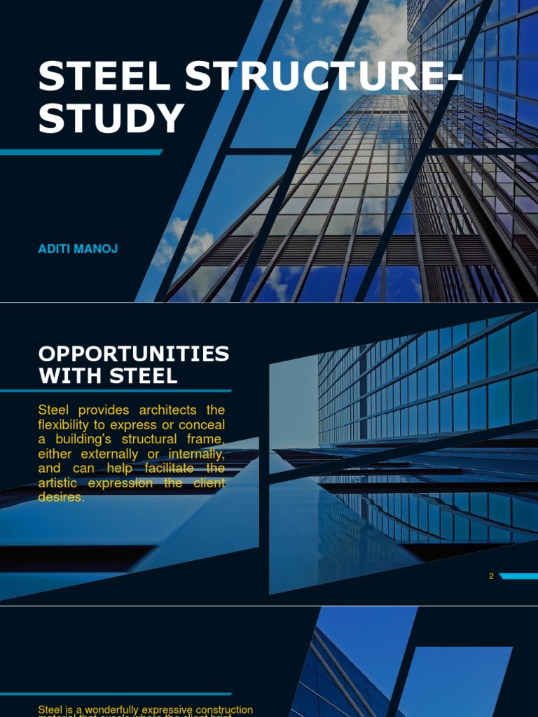 Steel Structure-Study: Aditi Manoj | PDF | Architectural Design ...